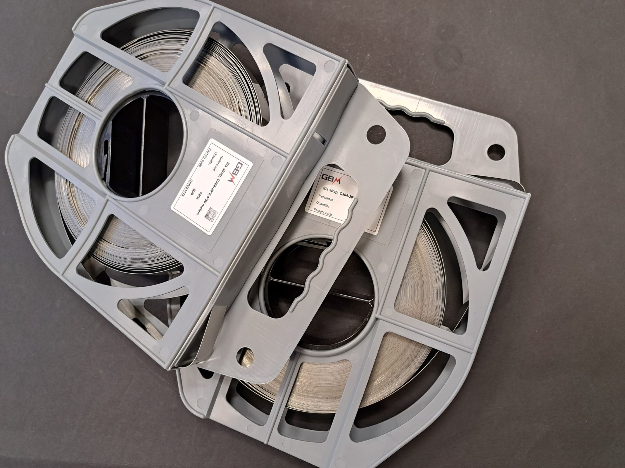 Feuillard de cerclage en acier Inox 20x0,4mm - Bobine de 50m ...